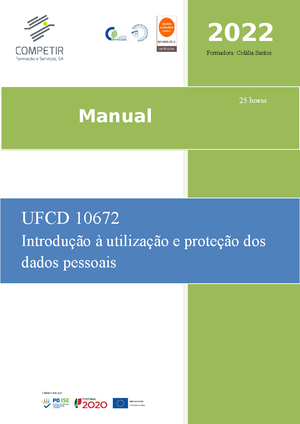 536107095 UFCD 10672 Introducao a Utilizacao e Protecao dos Dados ...