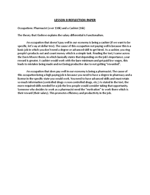 Lesson 6B Reflection Paper - LESSON 6B REFLECTION PAPER: RACE #2: I ...