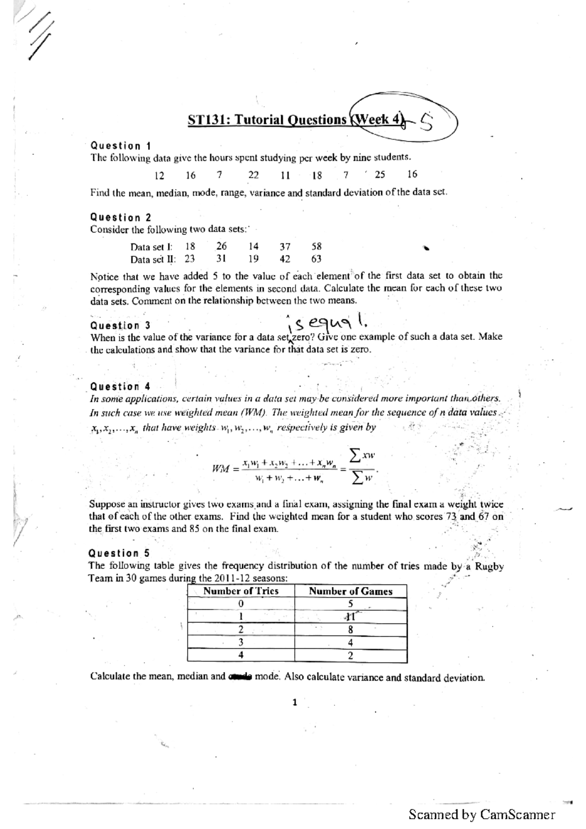 Tutorial (Wee 4 5) -Sols - Basic Statistics - Studocu