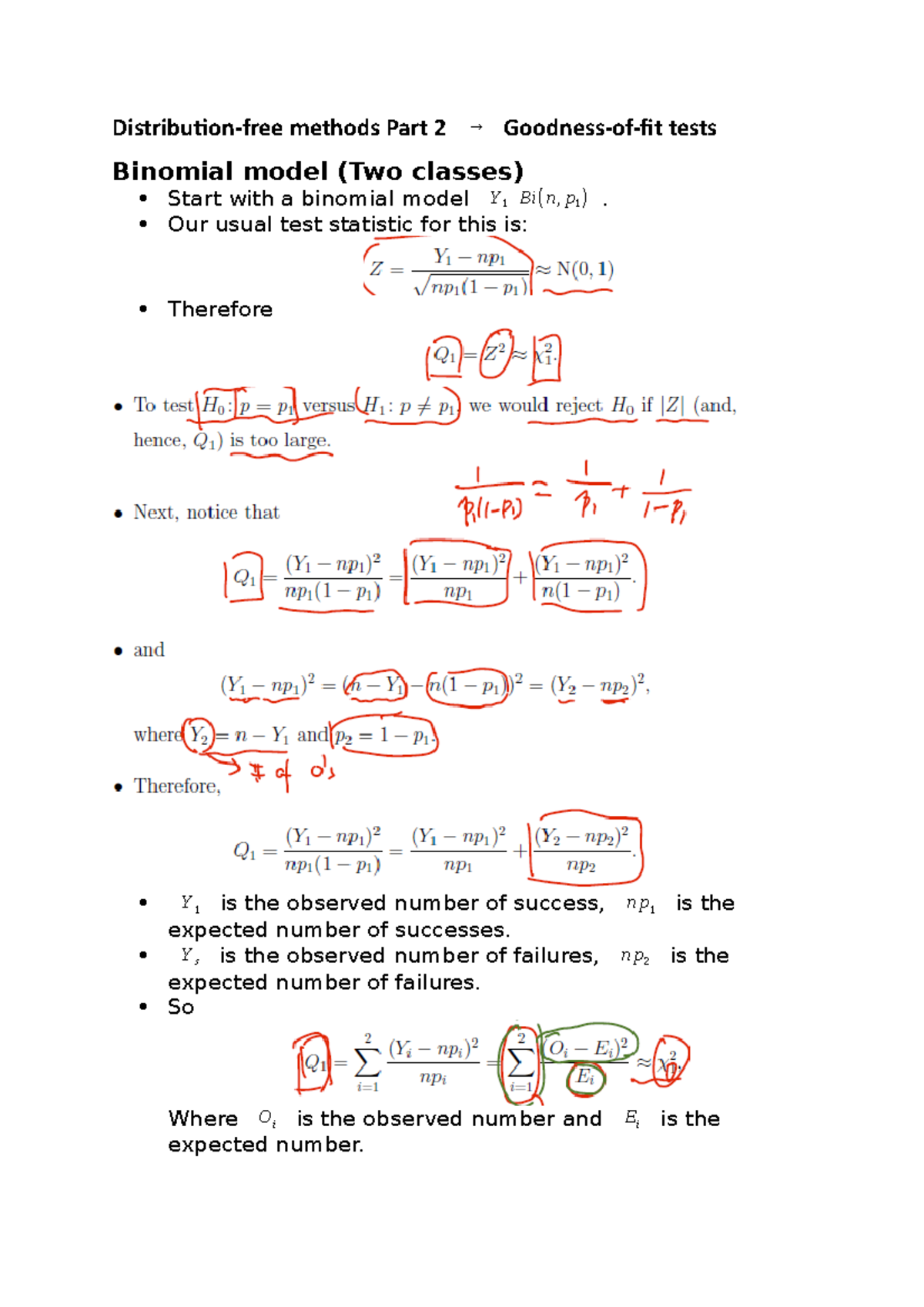 Distribution-free-methods Part-2 Goodness-of-fit-tests - STA201 - CSU ...