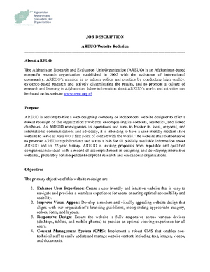 Technical Specifications, Work Plan & Drawings - ####### TECHNICAL ...