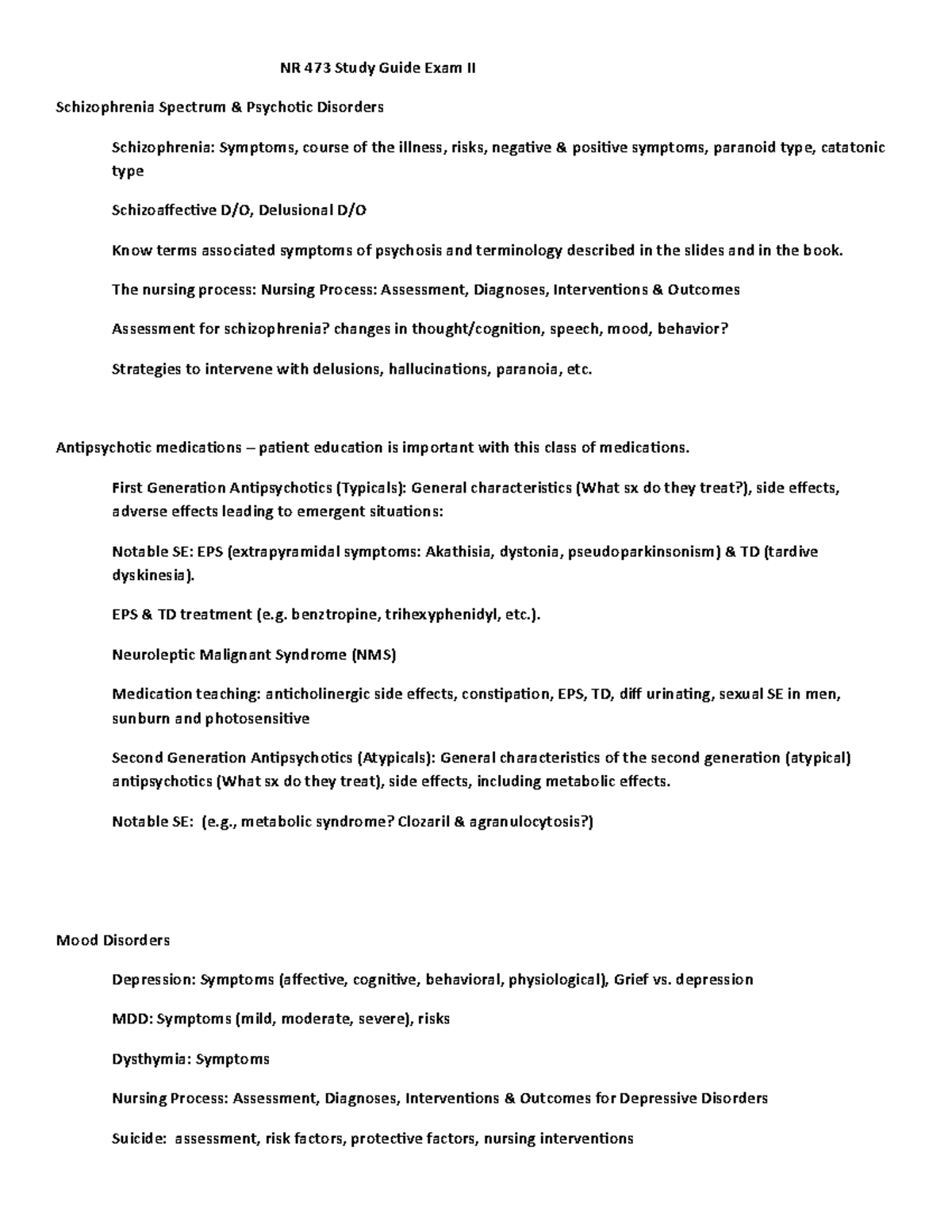 Study Guide September 1 Spring 2021, questions and answers - NR 473 ...