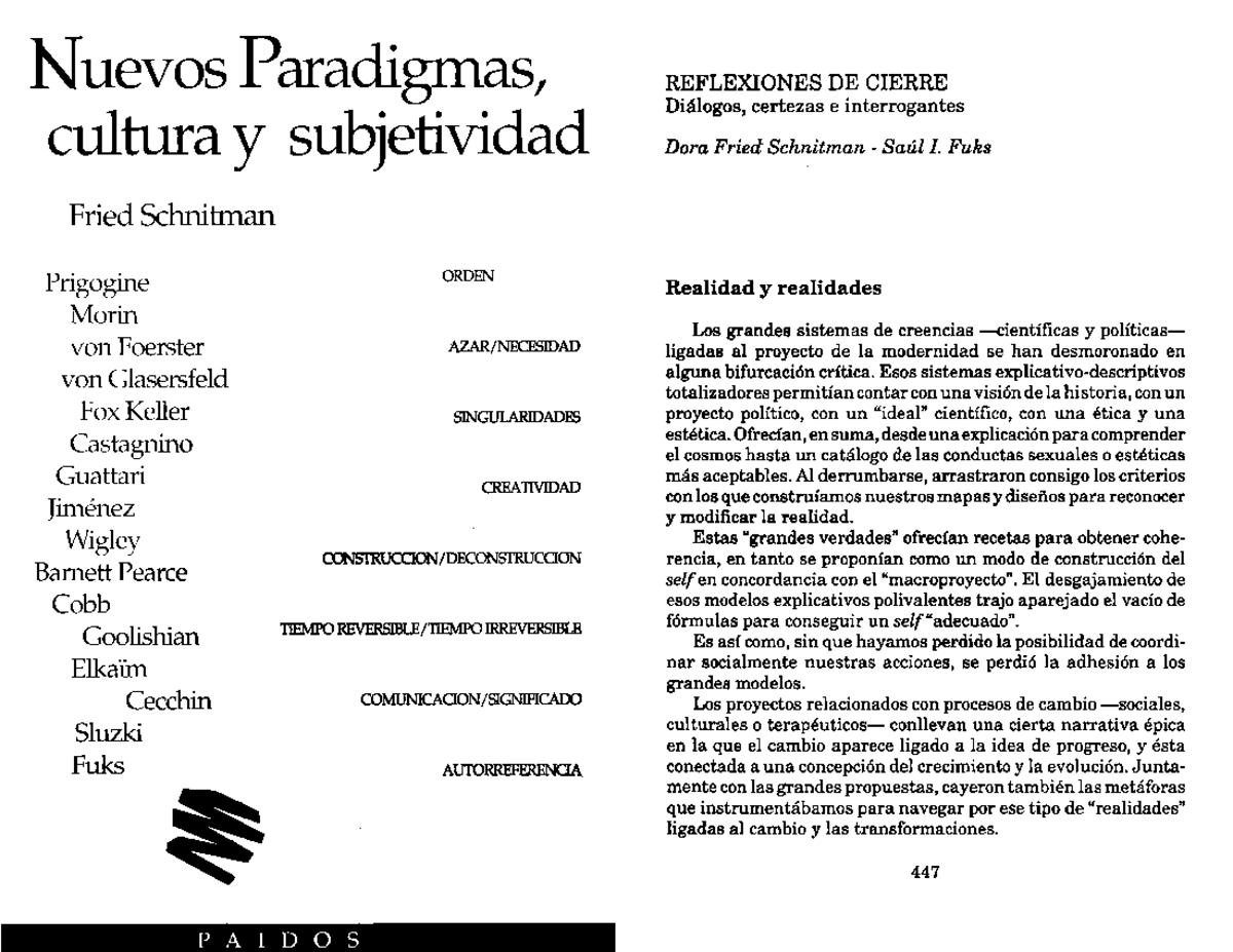 6- schnitman - ... - Nuevos Paradigmas, cultura y subjetividad Fried Schnitman Prigogine Morin ...