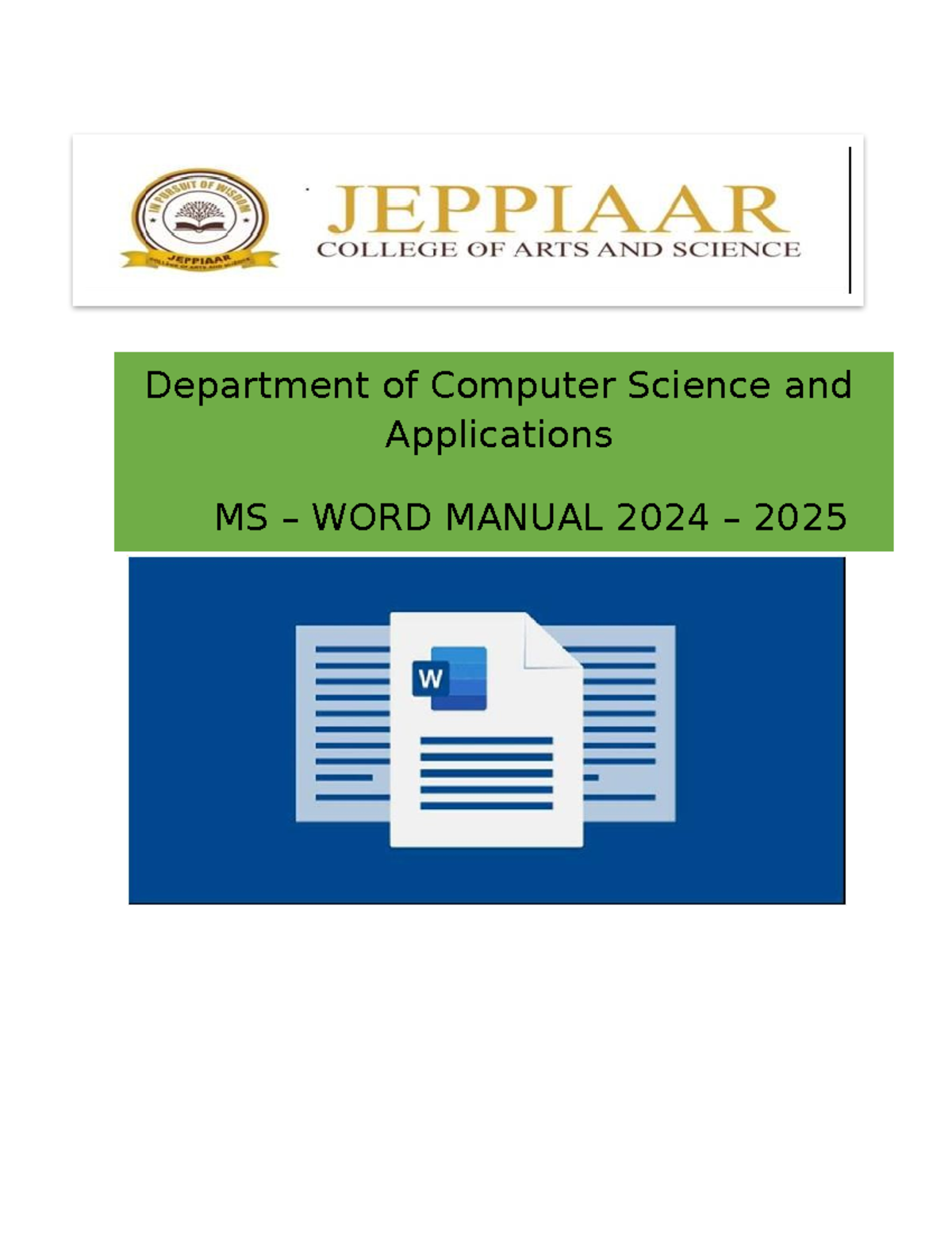 MS-Word -2024-2025 - word - Department of Computer Science and ...