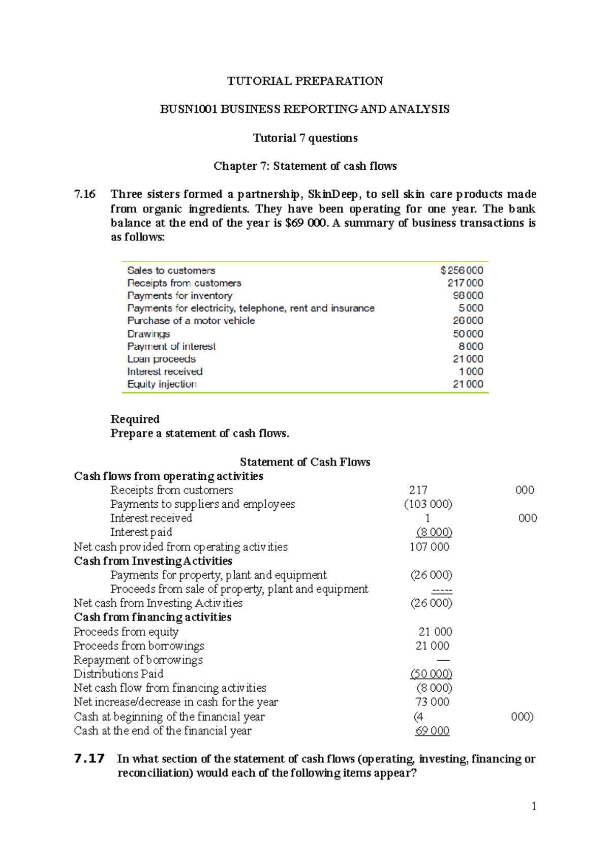 Week 8 Tutorial Preparation With Answers - TUTORIAL PREPARATION ...