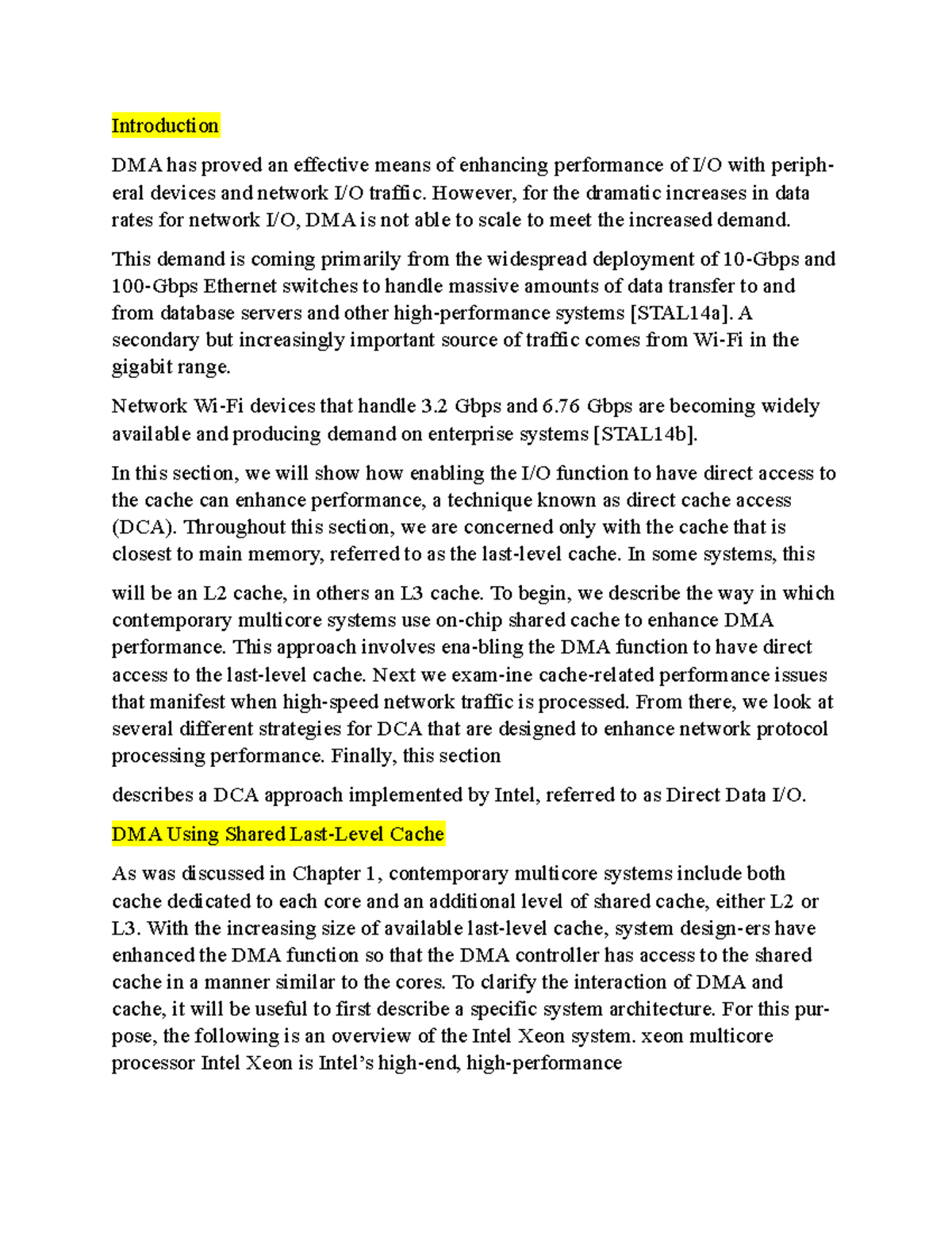 DCA-ENG - csi - Introduction DMA has proved an effective means of ...