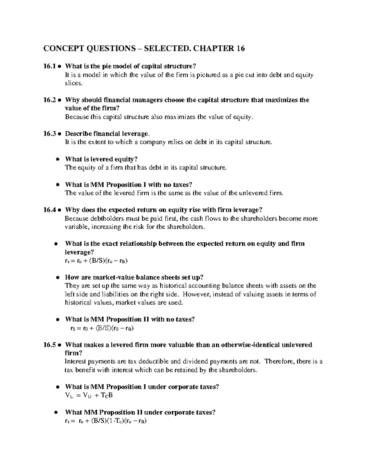 C16 Qs - mmdfrjnr - CONCEPT QUESTIONS – SELECTED. CHAPTER 1 6 16 .1 ...
