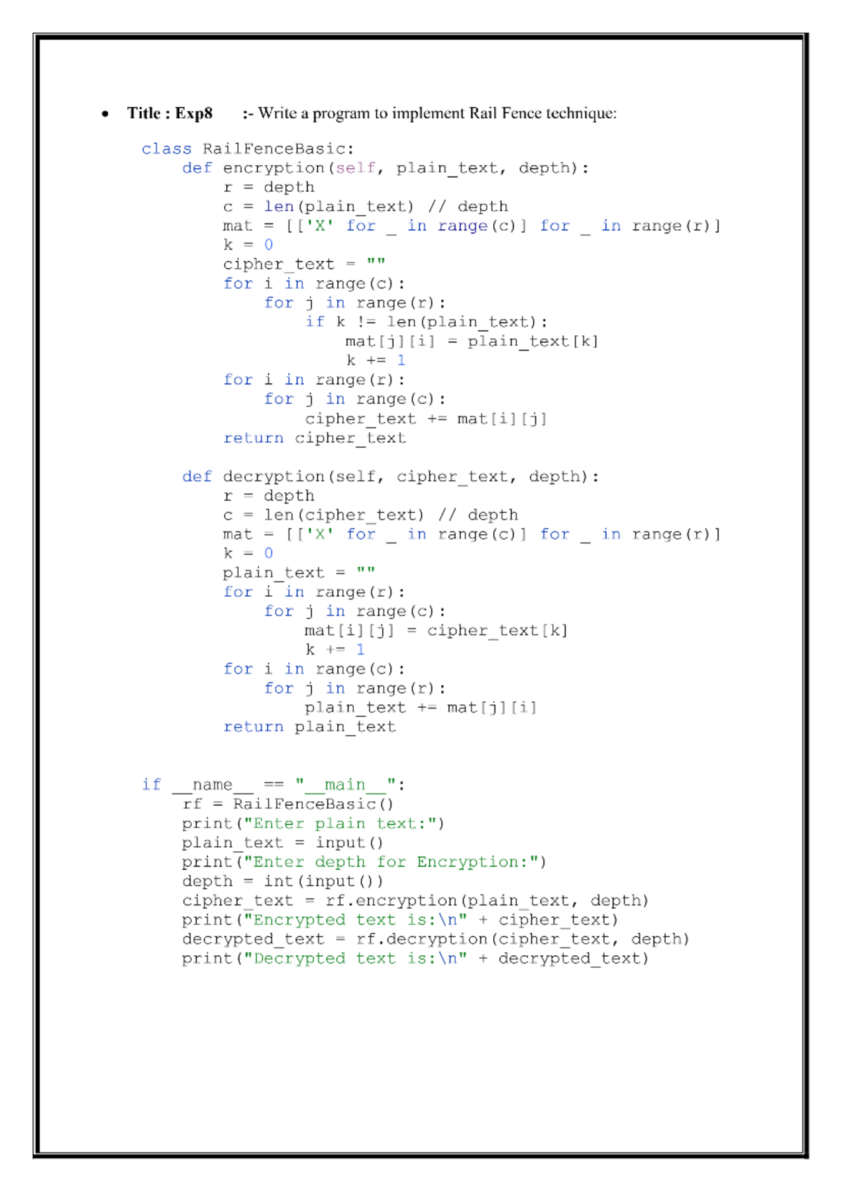 Exp8 NIS - practicle - Computer Engineering - Studocu