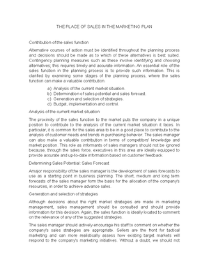 Sales Sales Force Management Ch 1 - Sales & Sales People – Chapter 1 ...