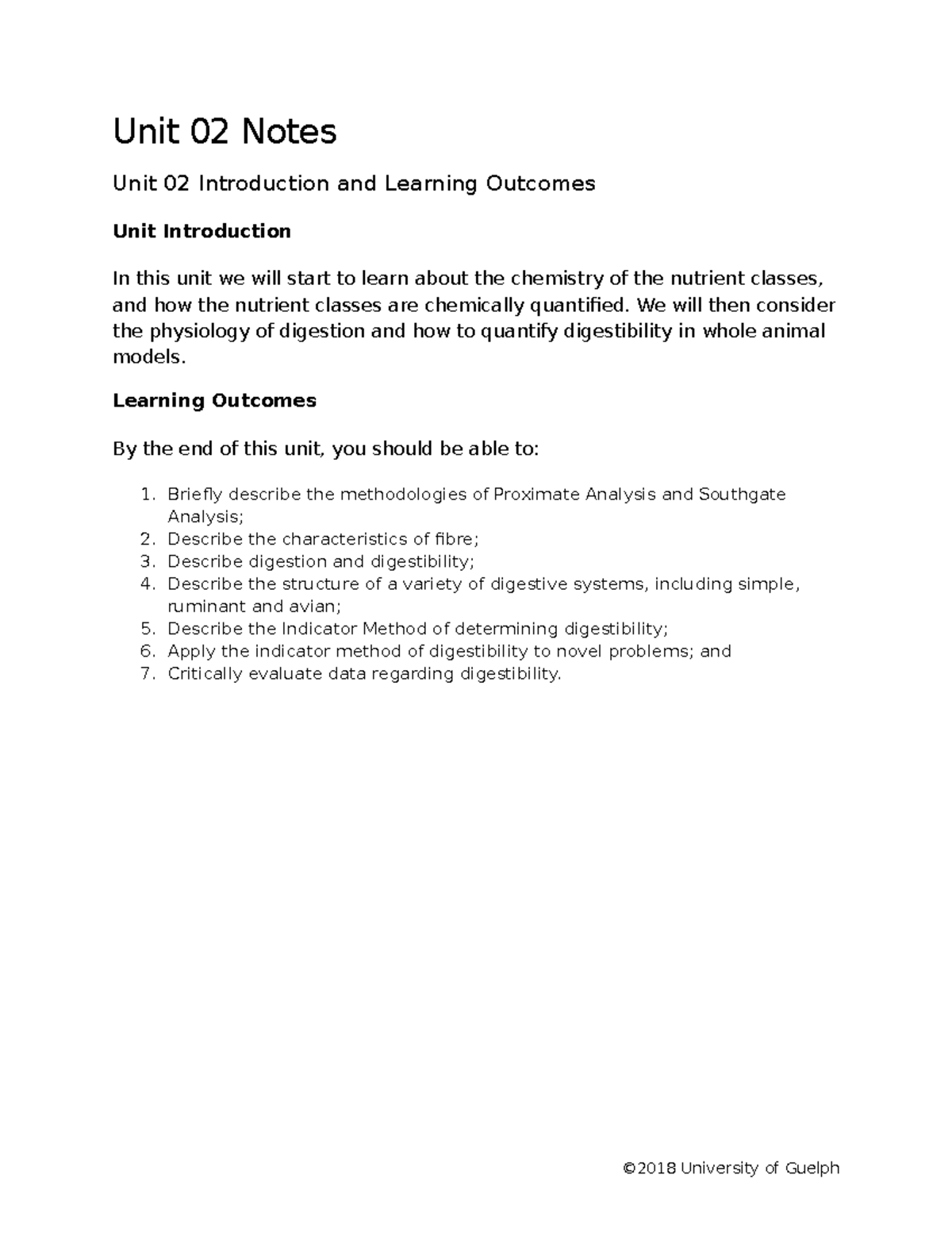 Unit02 Notes - Unit 02 Notes Unit 02 Introduction and Learning Outcomes ...