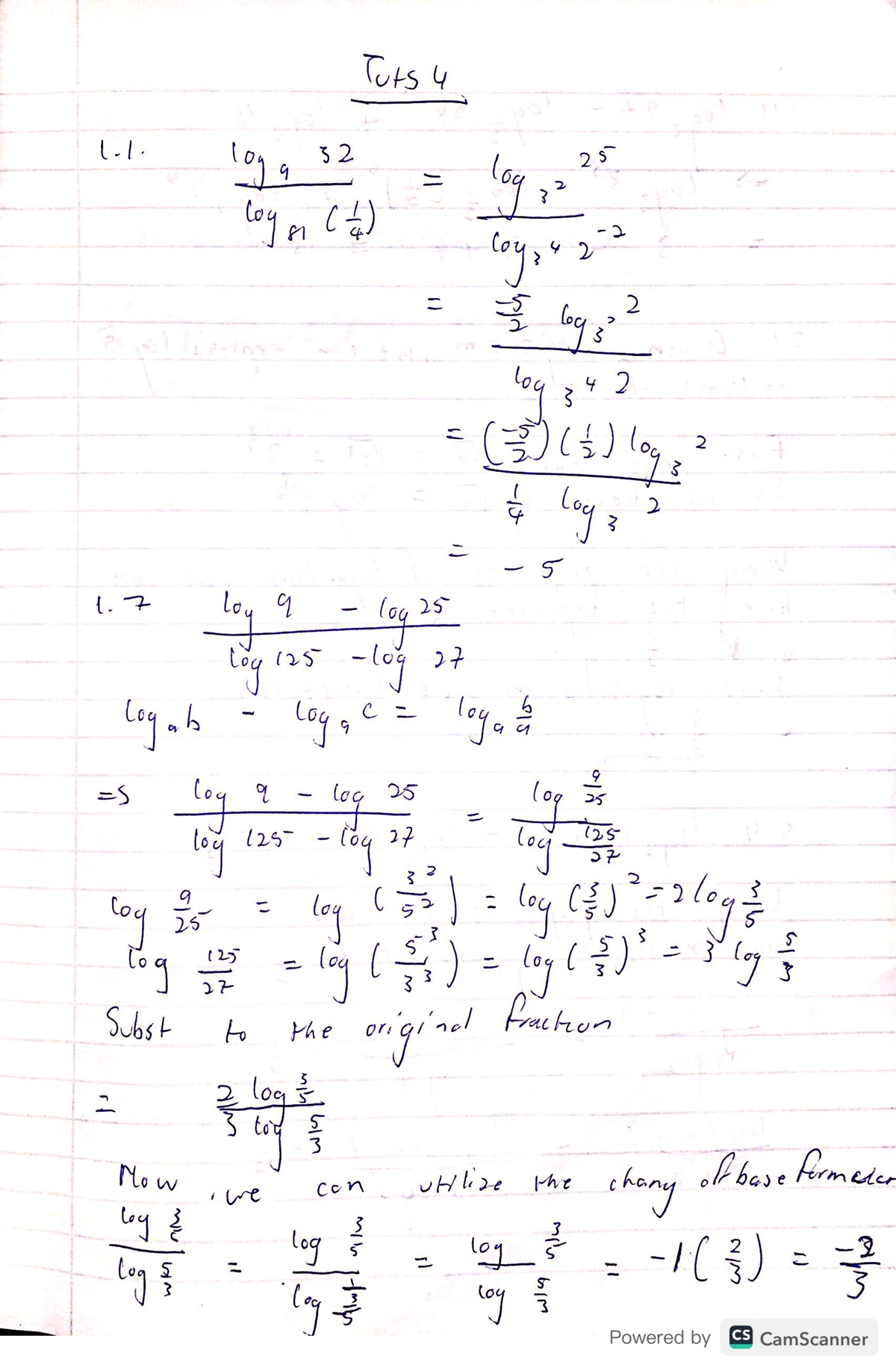 Tutorial 3 Selected Solutions By Sydney Samba - MATH130 - Studocu