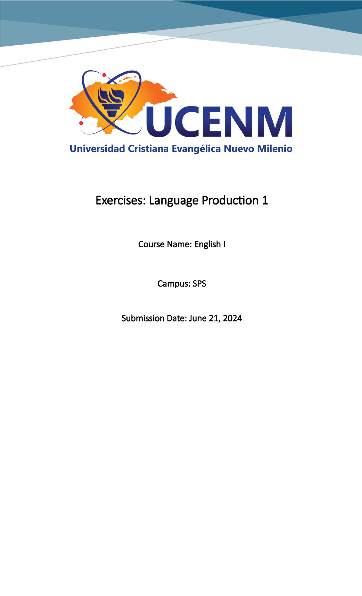 Language Production 1- Actividad 4 - Exercises: Language Production 1 ...