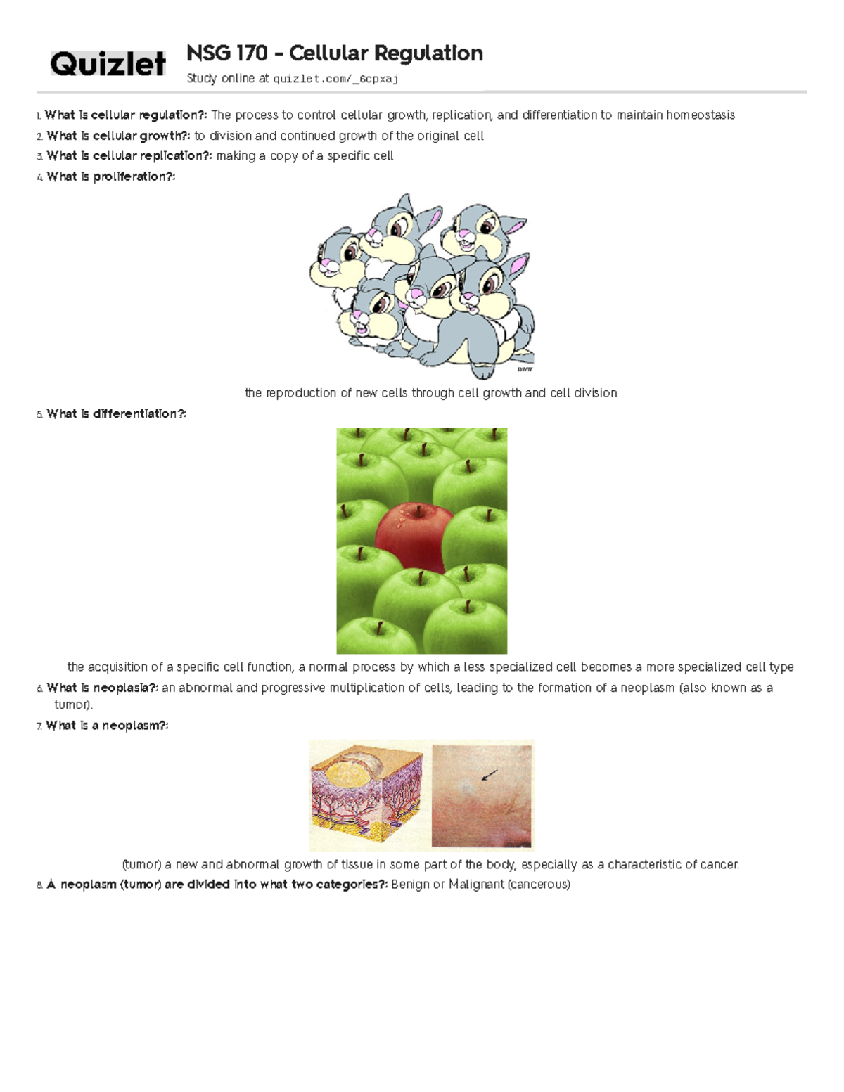 170Cellular Regulation - 1. What is cellular regulation?: The process ...