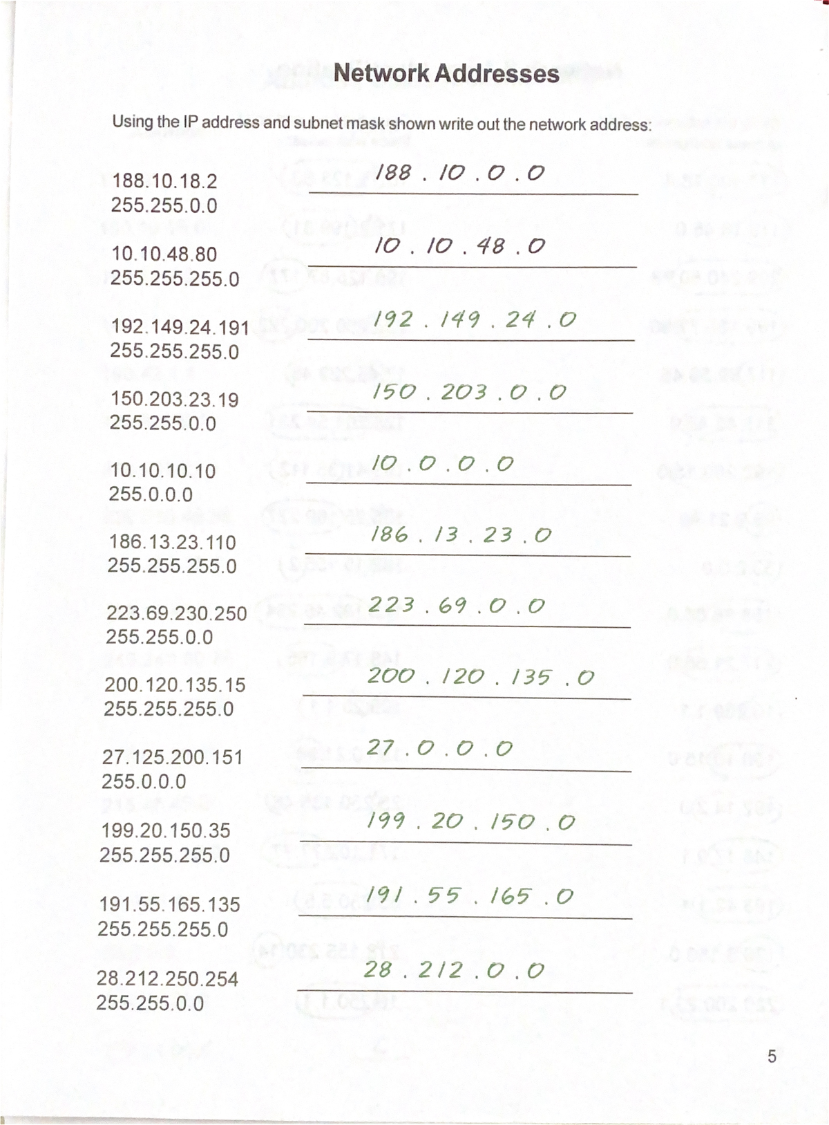 4 - Decimal to Binary Binary to Decimal Subnet Mask - ITNT 1500 - Studocu