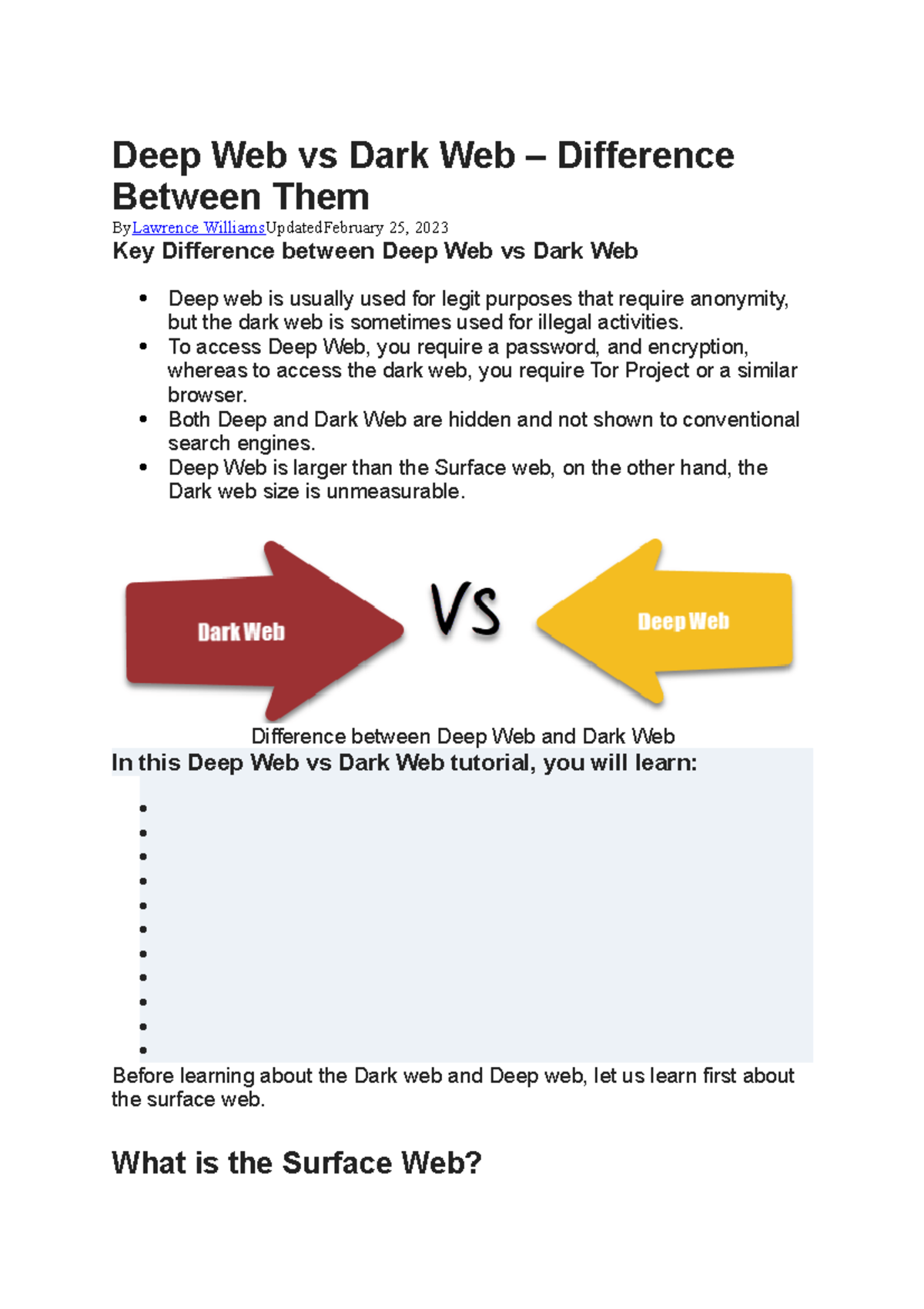 Deep Web Vs Dark Web Deep Web Vs Dark Web Deep Web Vs Dark Web