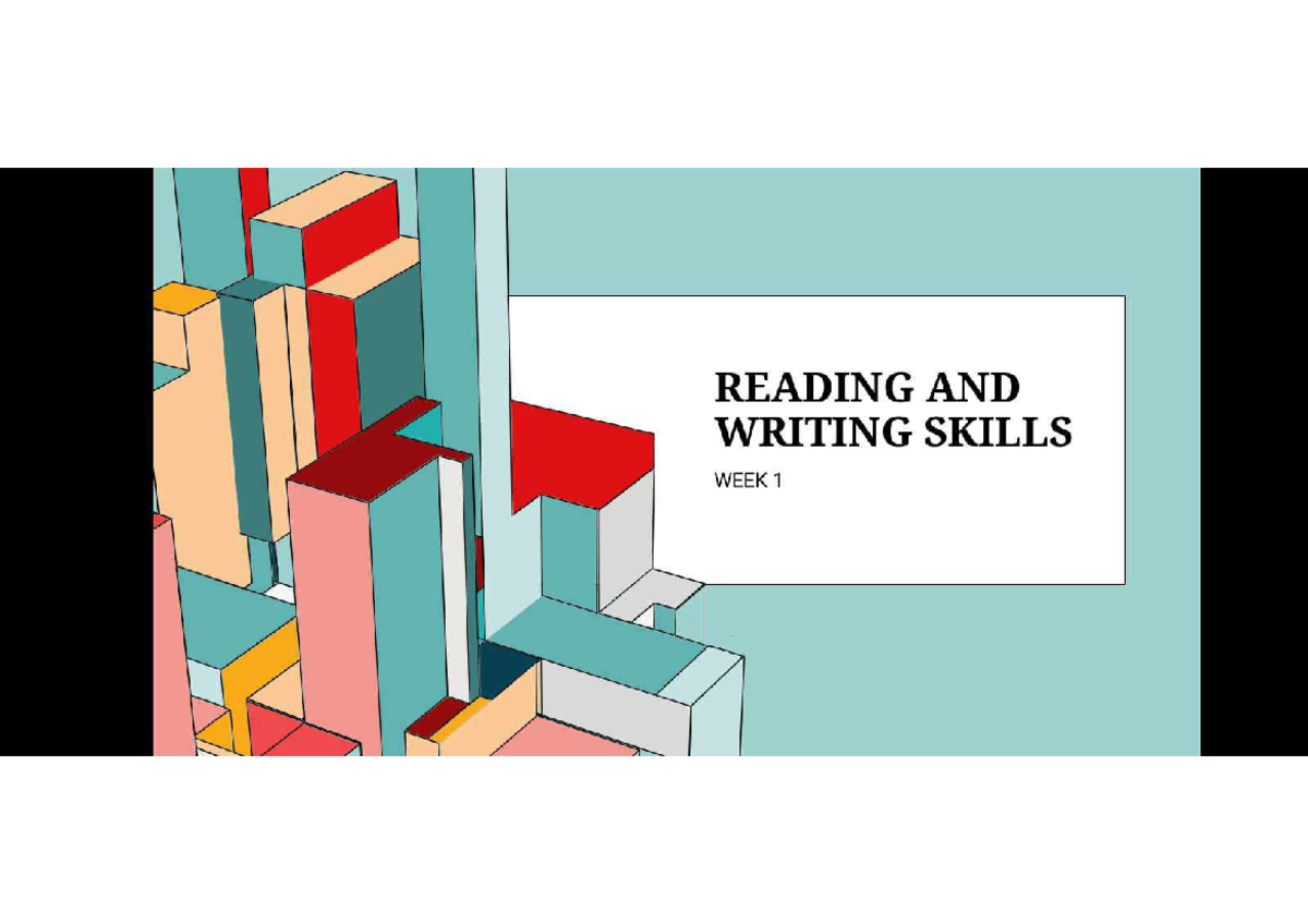 Reading And Writing Notes - Information Technology - Studocu