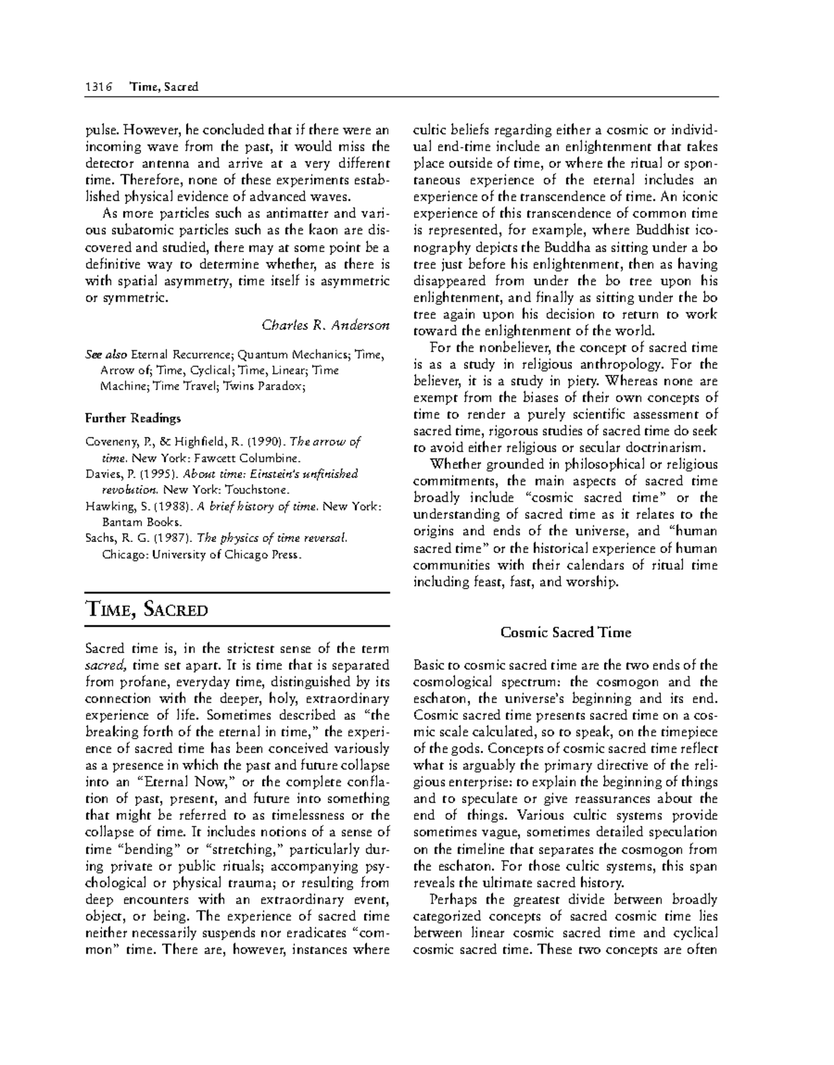 Encyclopedia of timesciencephilosophytheologyculture 2009 bbs 136 ...