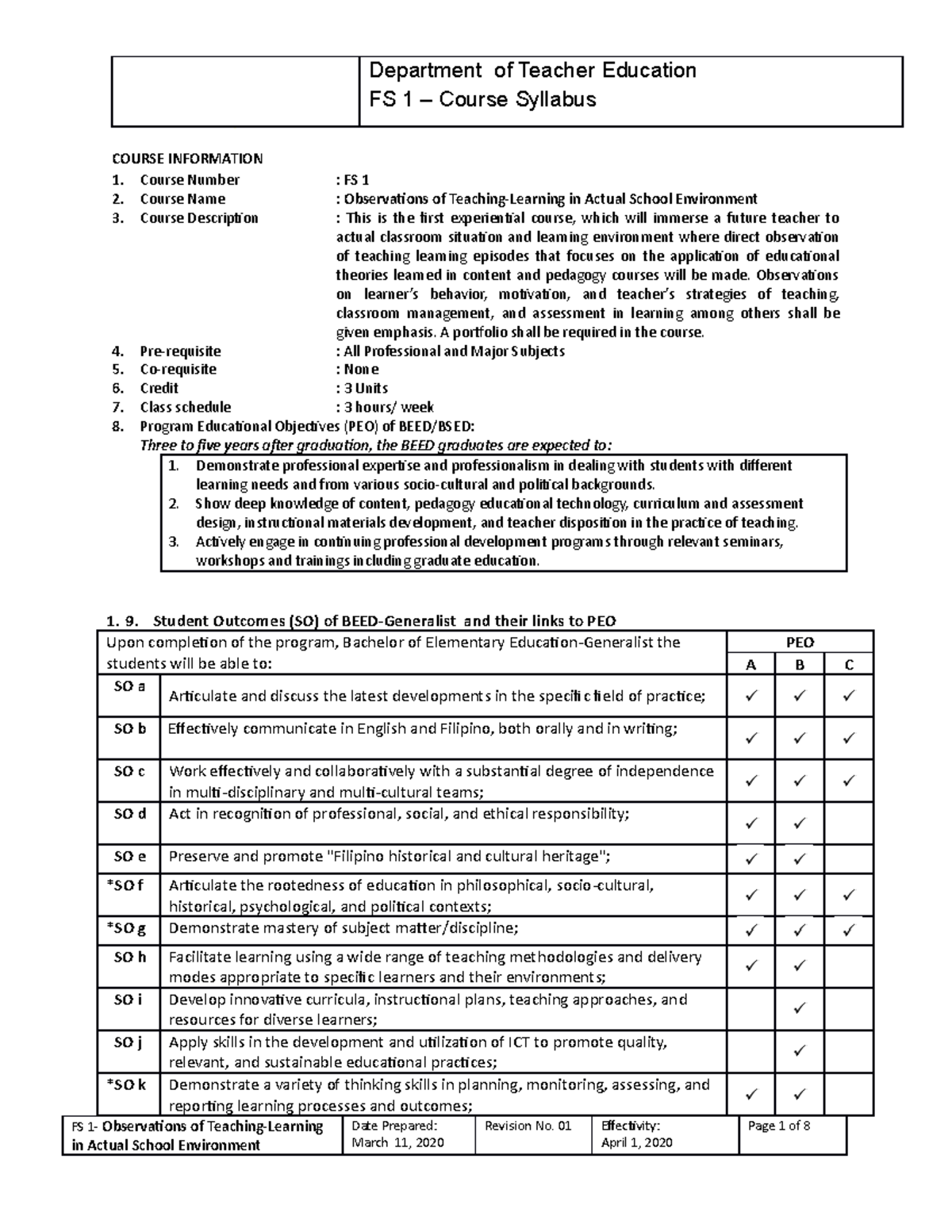 FS-1 FS-1 FS-1 FS-1 FS-1 FS-1 FS-1 FS-1 - Department of Teacher ...
