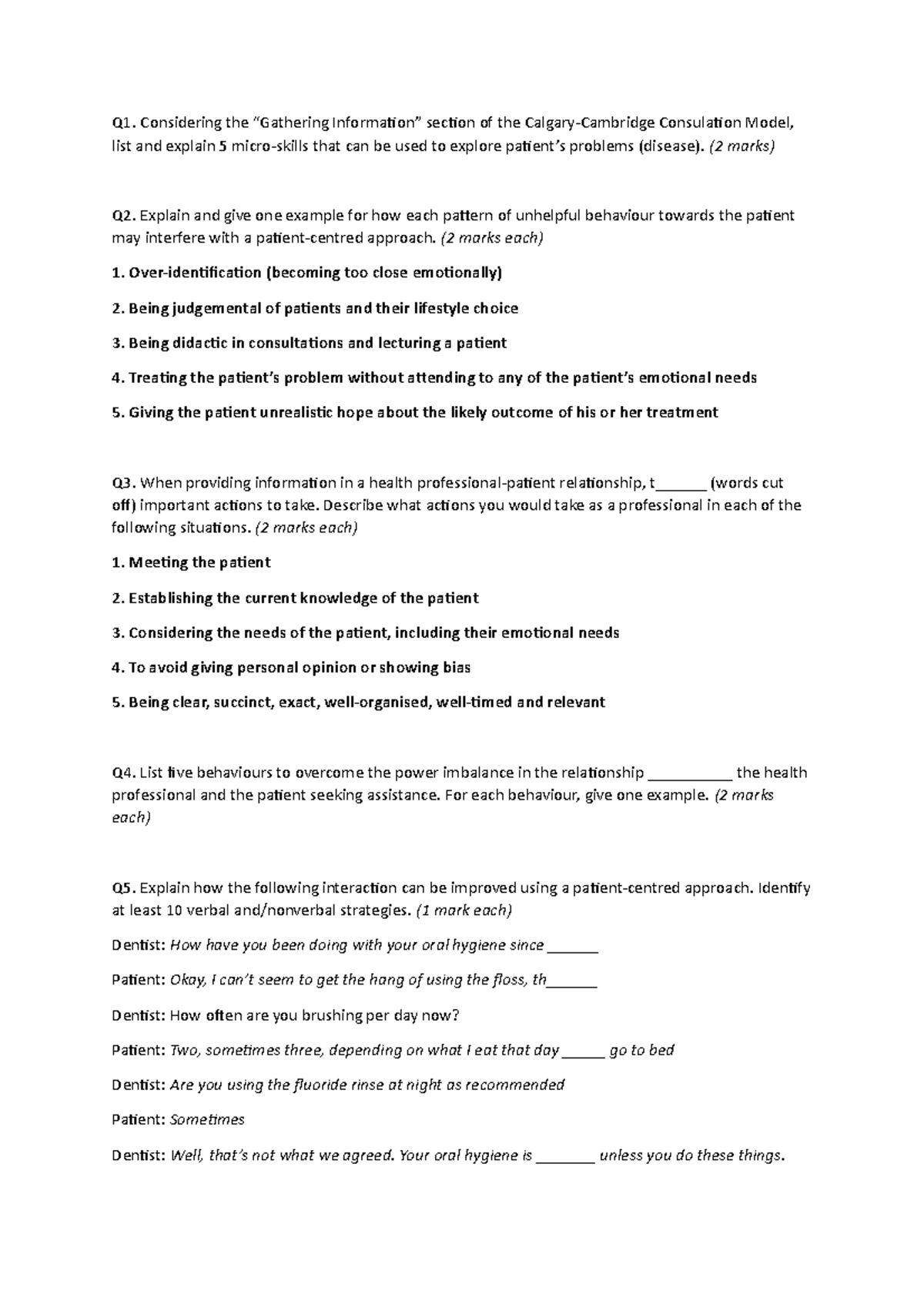 2018 Final Comunications Exam - COM31 - Griffith - Studocu