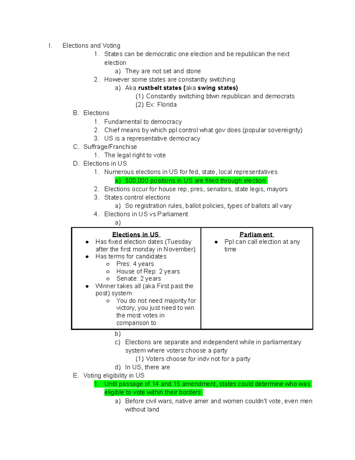 Lecture 12 - Elections and Voting Notes - I. Elections and Voting 1 ...