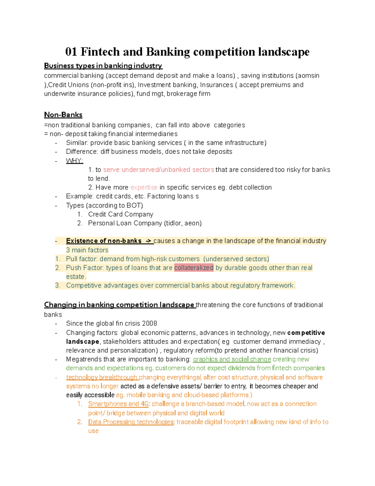 01 Fintech and Banking competition landscape - 01 Fintech and Banking ...