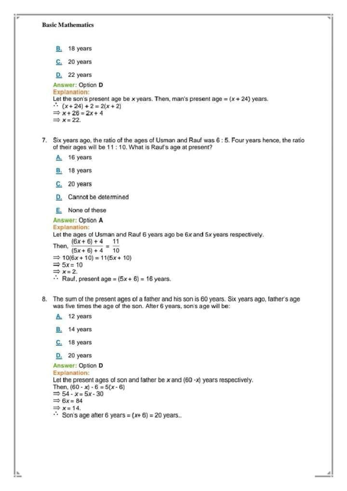 2pdf 16 Math Equations And Formulas Notes And Summaries On