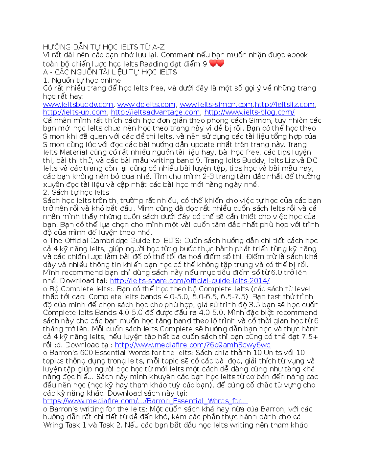 Hướng dẫn học Ielts từ A-Z - HƯỚNG DẪN TỰ HỌC IELTS TỪ A-Z Vì rất dài ... Hướng dẫn học Ielts từ A-Z - HƯỚNG DẪN TỰ HỌC IELTS TỪ A-Z Vì rất dài ...