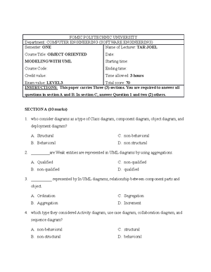 Resit Markguide Information Modeling System - FOMIC POLYTECHNIC UNIVERSITY Department: COMPUTER ...