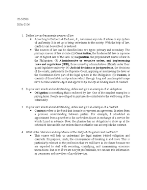 Chapter 3 LAW - CHAPTER 3 - SECTION 1- DIFFERENT KINDS OF OBLIGATION ...