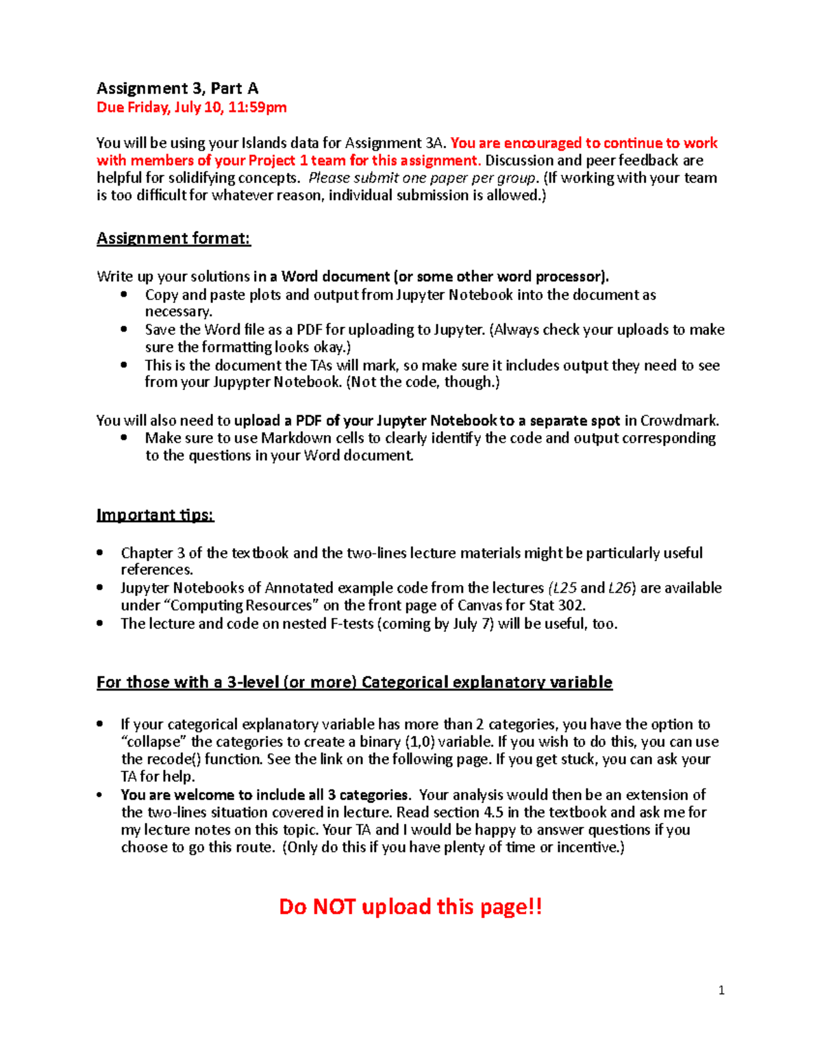 Assignment 3A - this is for multivariate analysis - Assignment 3, Part ...