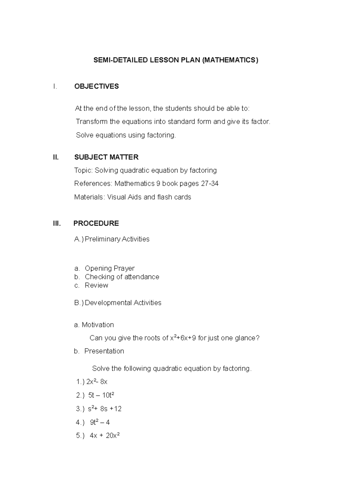 1. Geothermal Energy - lesson plan - SEMI-DETAILED LESSON PLAN ...