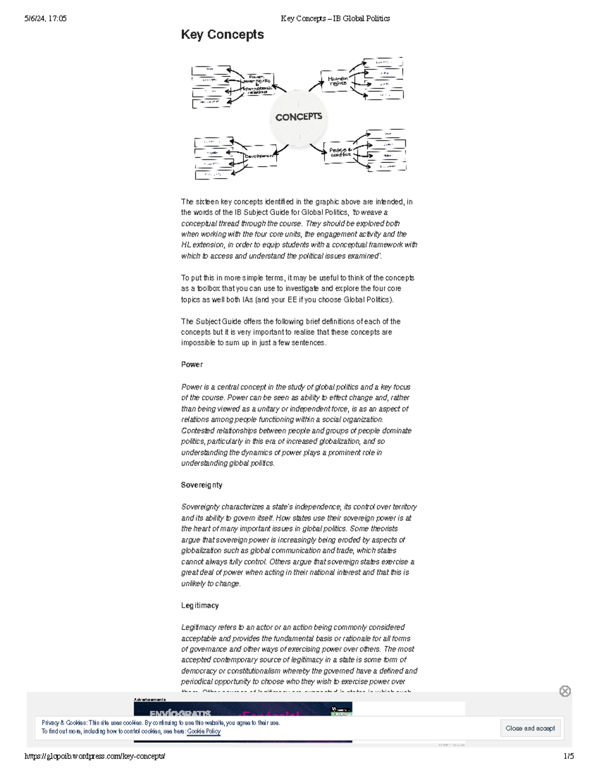 Key Concepts – IB Global Politics - The sixteen key concepts identified ...