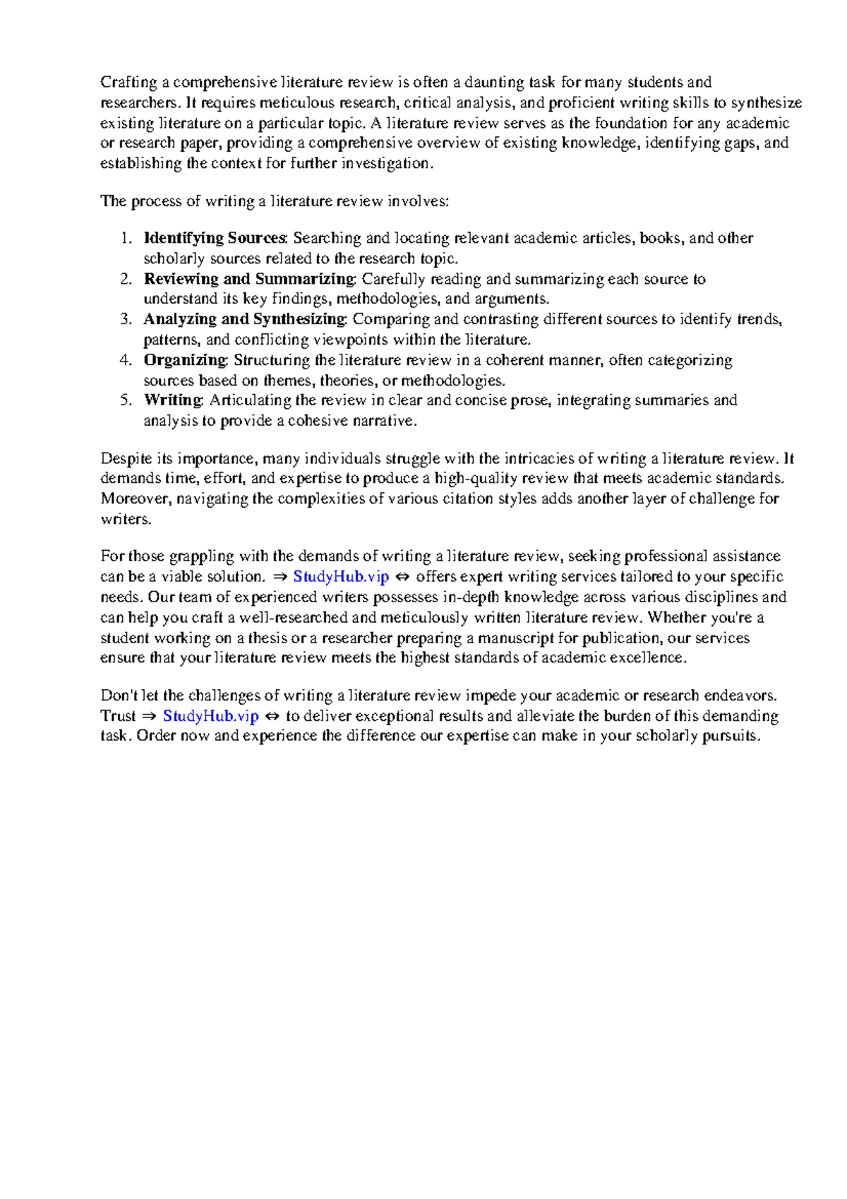 Purdue Online Writing Lab Literature Review - Crafting a comprehensive ...
