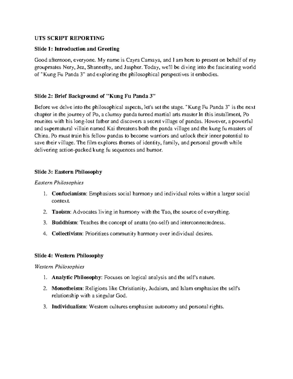 Inbound 5272386537905198308 - UTS SCRIPT REPORTING Slide 1 ...