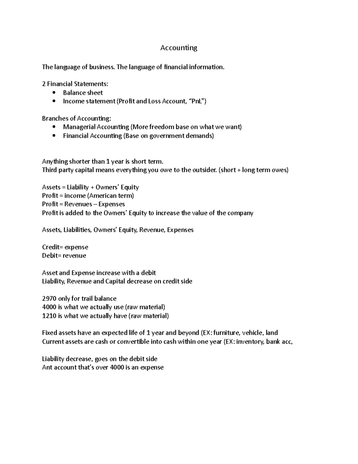 Accounting - Accounting The language of business. The language of ...