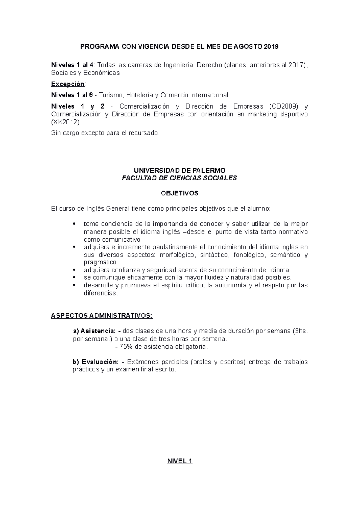 Syllabus Idioma IngléS[2604] - PROGRAMA CON VIGENCIA DESDE EL MES DE ...