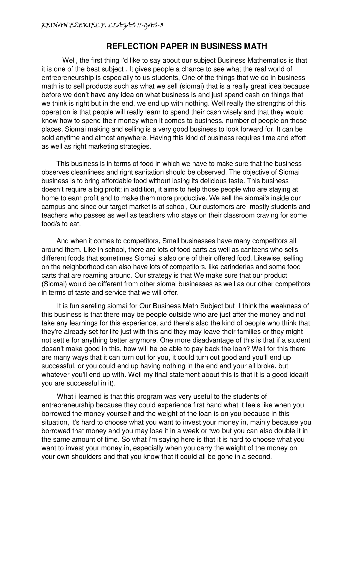 Reflection-paper-in-business-math compress - REINAN EZEKIEL F. LLAGAS ...
