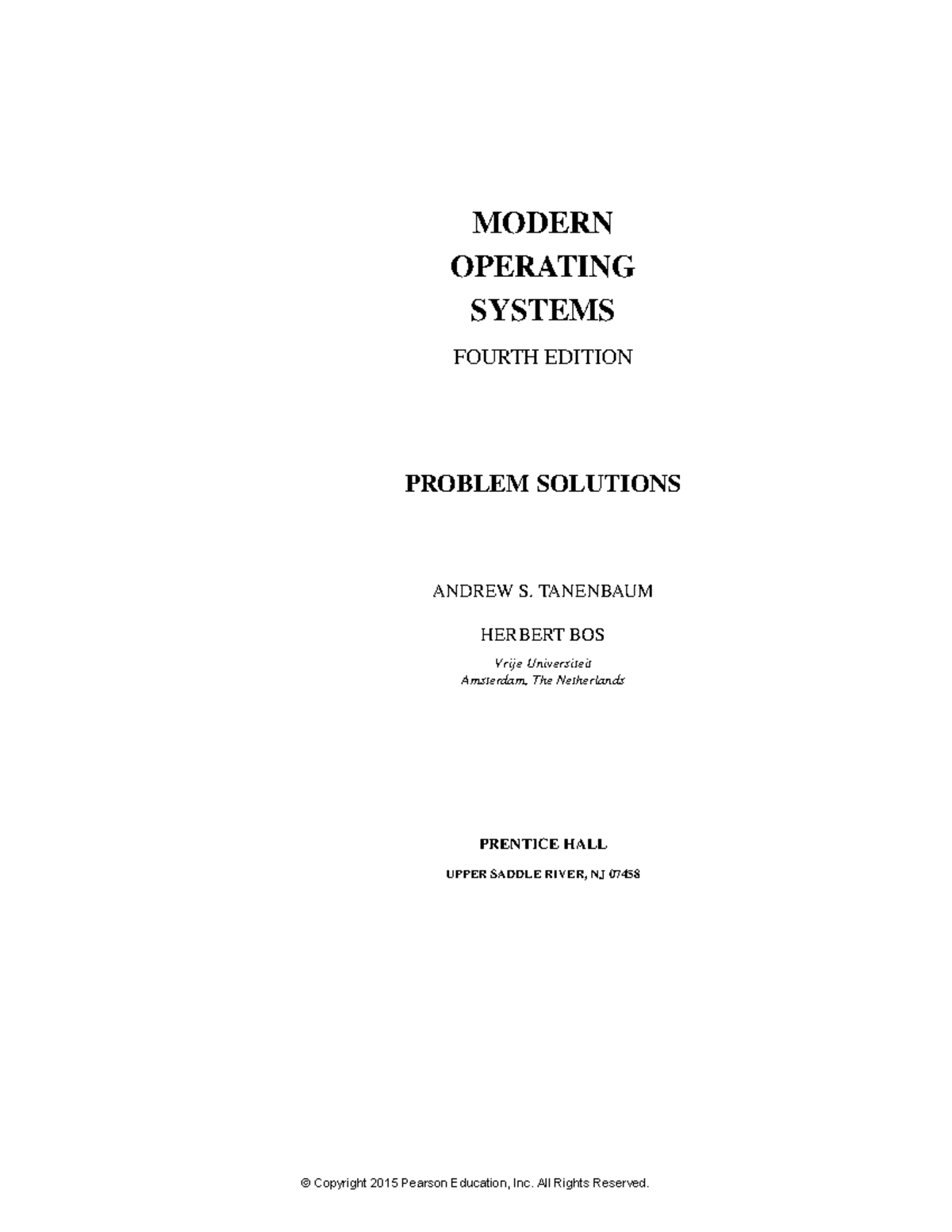 Modern Operating system - MODERN OPERATING SYSTEMS FOURTH EDITION ...