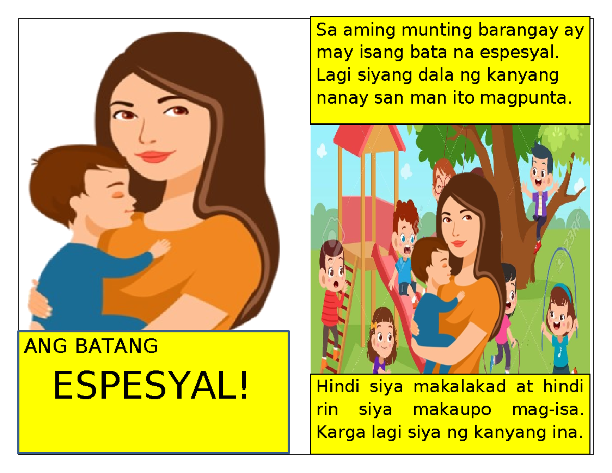 Kwento - ANG BATANG ESPESYAL! Sa aming munting barangay ay may isang ...