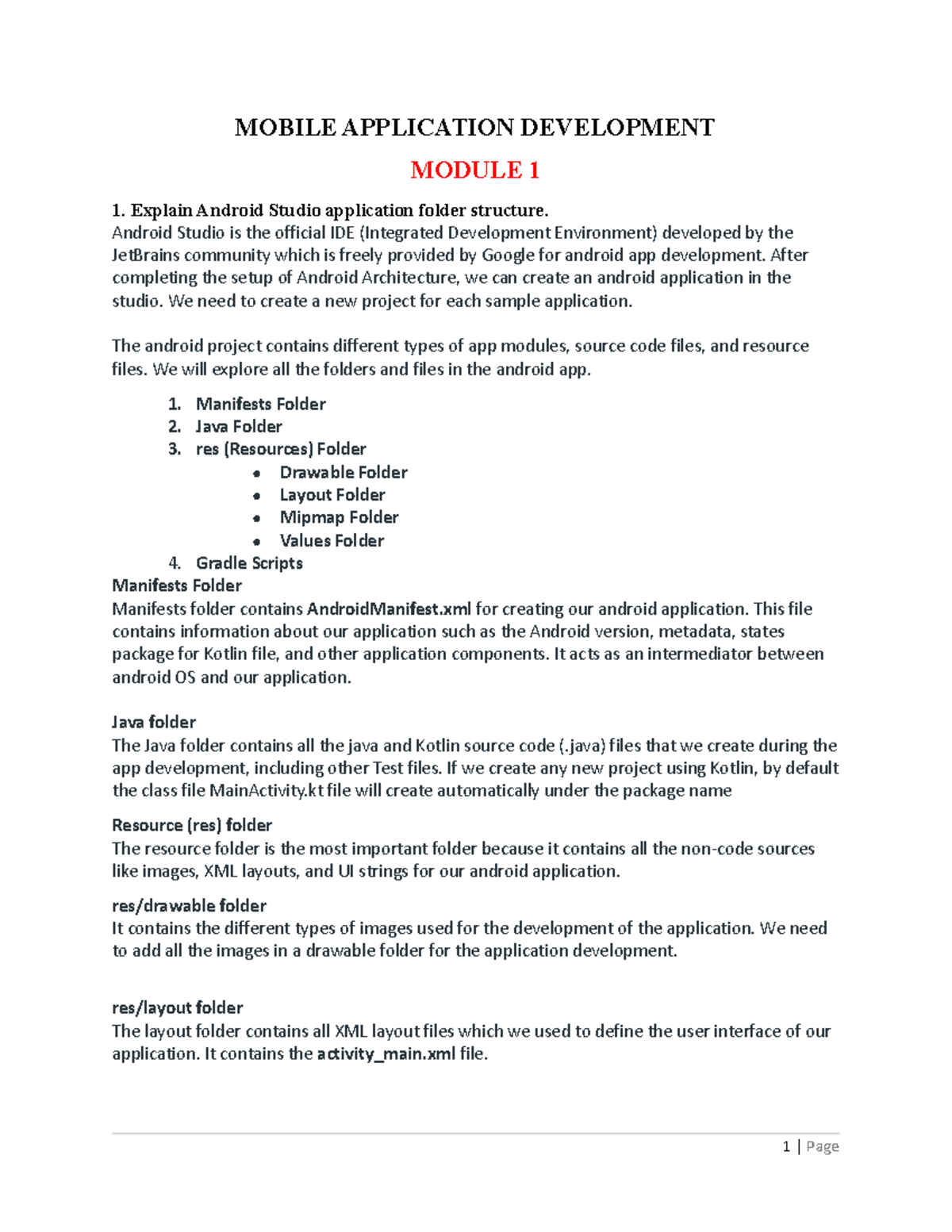 MAD M 1 and 2 QB Ans - MAD M 1 and 2 QB Ans - MOBILE APPLICATION ... MAD M 1 and 2 QB Ans - MAD M 1 and 2 QB Ans - MOBILE APPLICATION ...