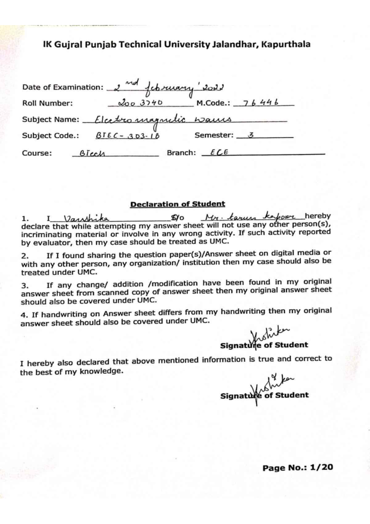 2003 740 EMW - Haha - Computer science engineering - Studocu