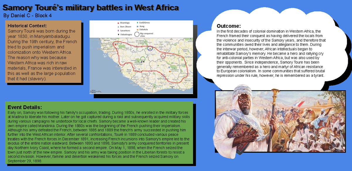 Project APWH Samory Toure - Samory Touré’s military battles in West ...