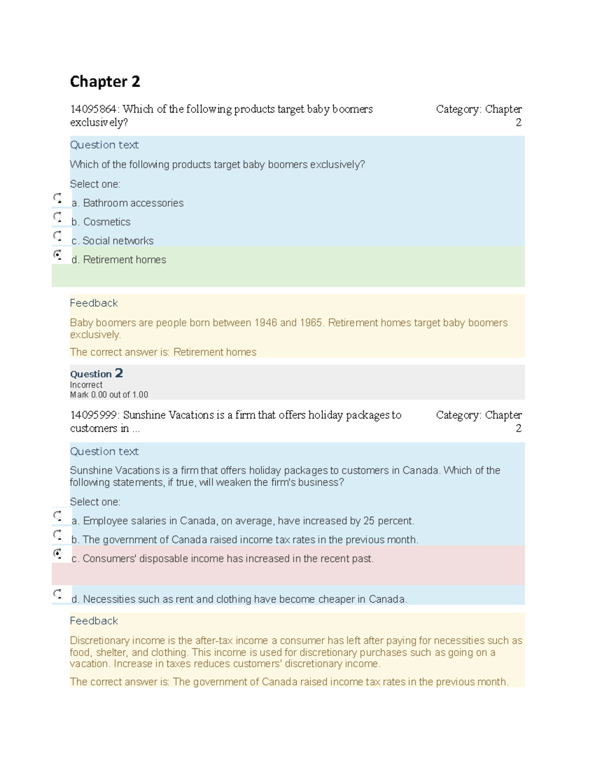 Chapter 2 - Exam with correct answers - Chapter 2 14095864: Which of ...