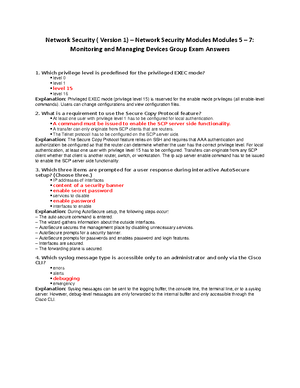 CCNA 3 v7 Modules 9 – 12 Optimize, Monitor, and Troubleshoot Networks Exam Answers - Enterprise ...