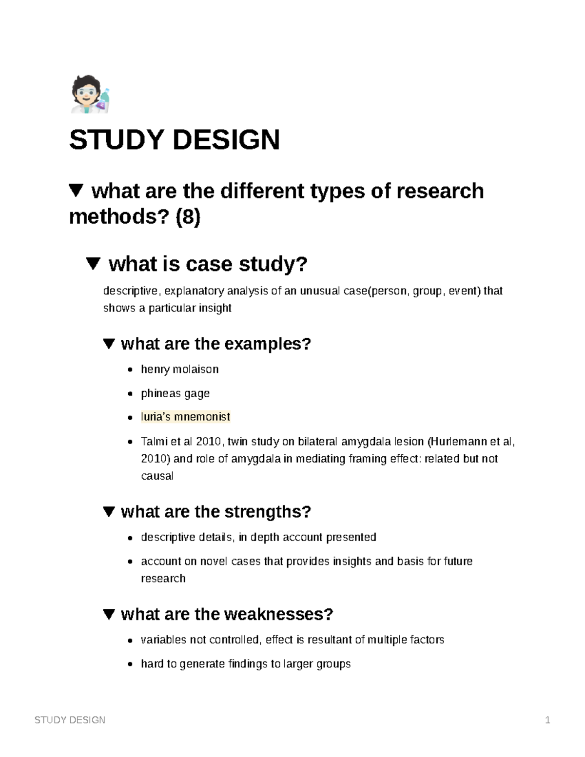 Study design - ####### STUDY DESIGN what are the different types of ...