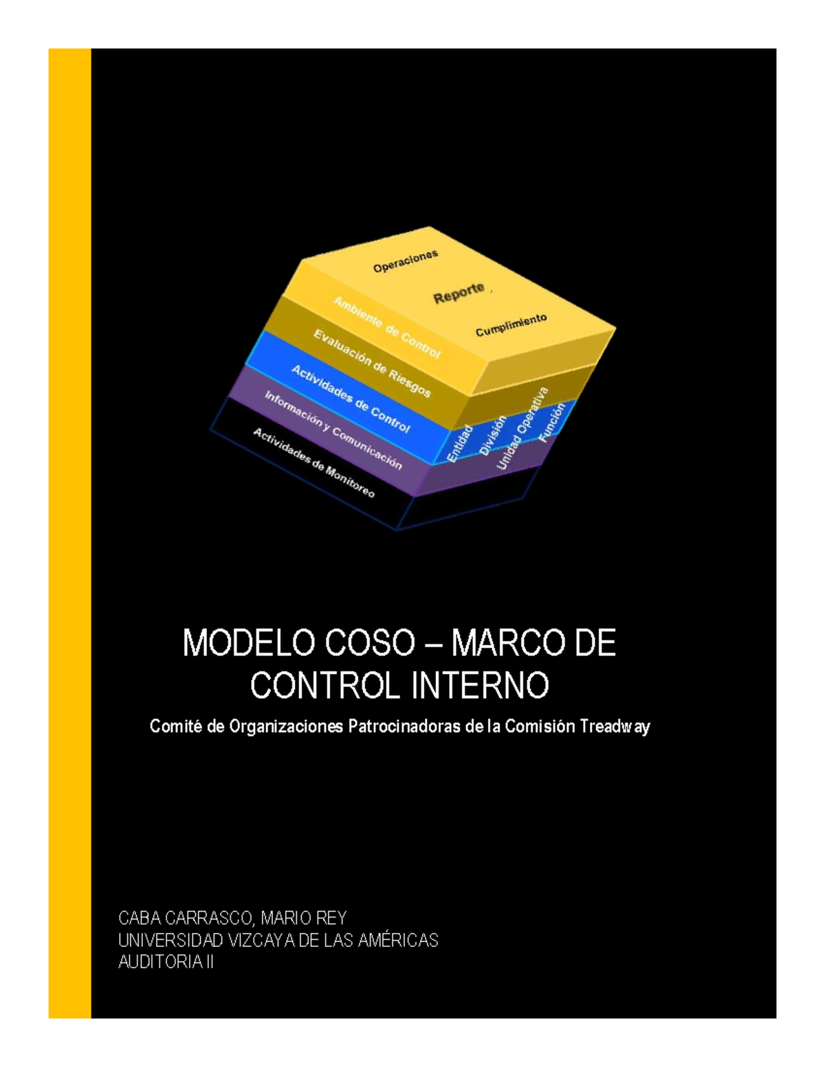 Modelo COSO DE Control Interno - MODELO COSO – MARCO DE CONTROL INTERNO ...