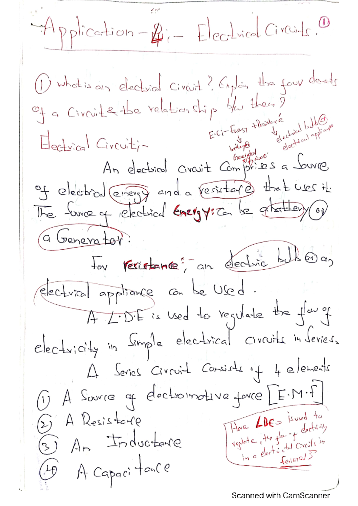 Electrical circuits my notes - Computer Science Engineering - Studocu