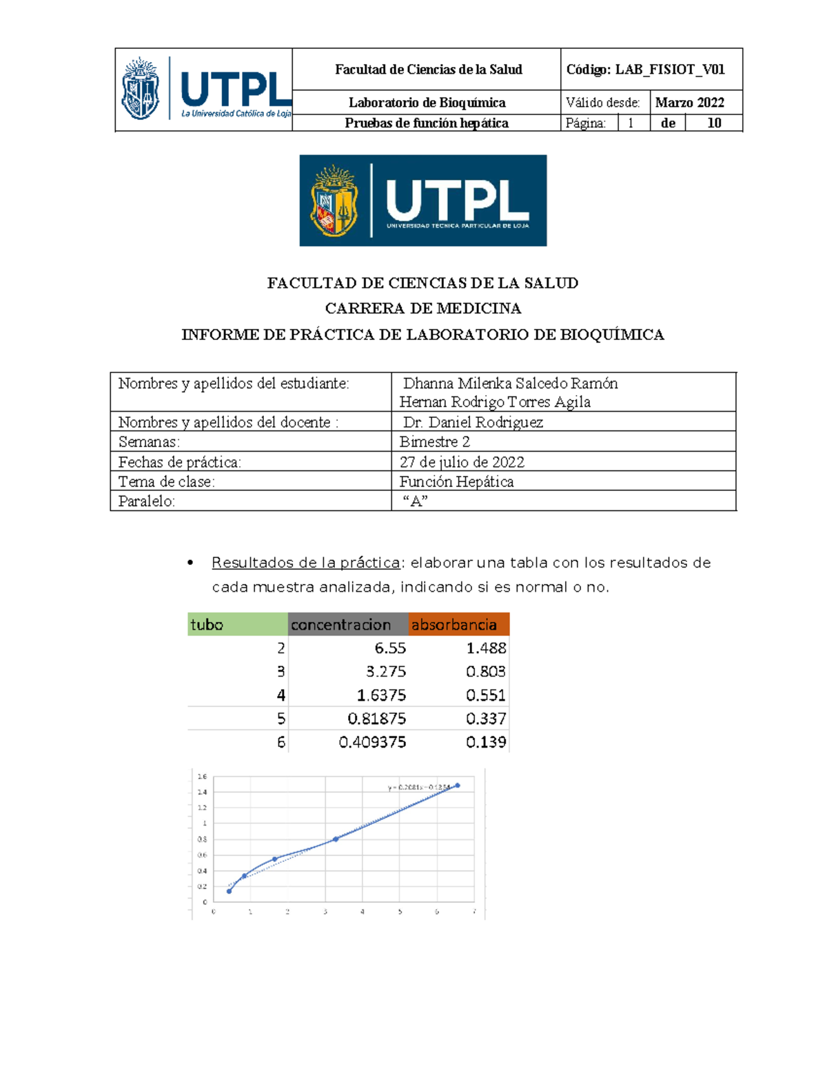 8-Pruebas de función hepática - Laboratorio de Bioquímica Válido desde ...