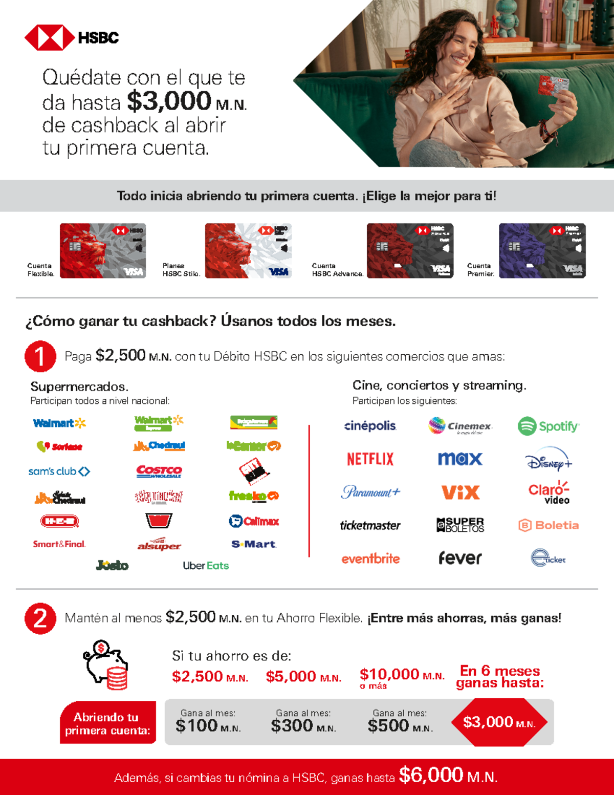 Folleto digital cuentas 1 - 2 Cuenta HSBC Advance. Advance Cuenta Premier. Premier Cuenta ...