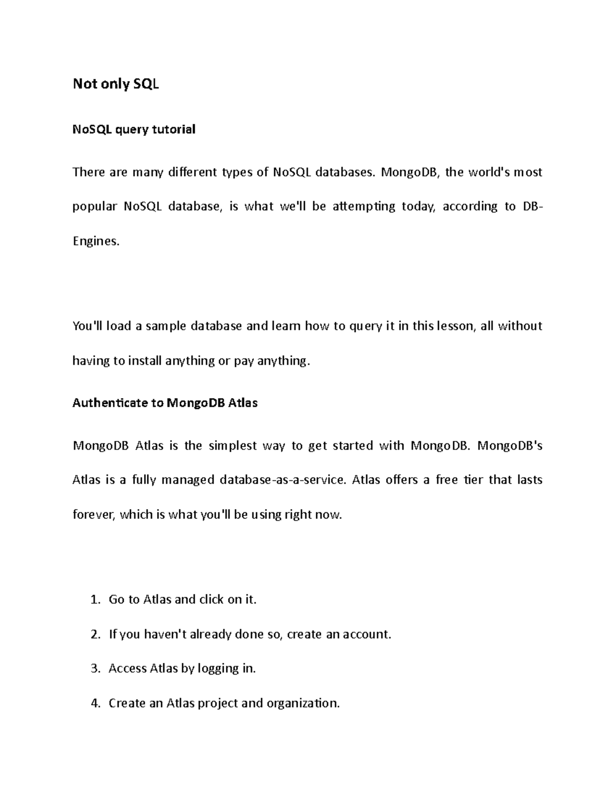 Not only SQL 4 - This file contains summary about NoSQL - Not only SQL ...